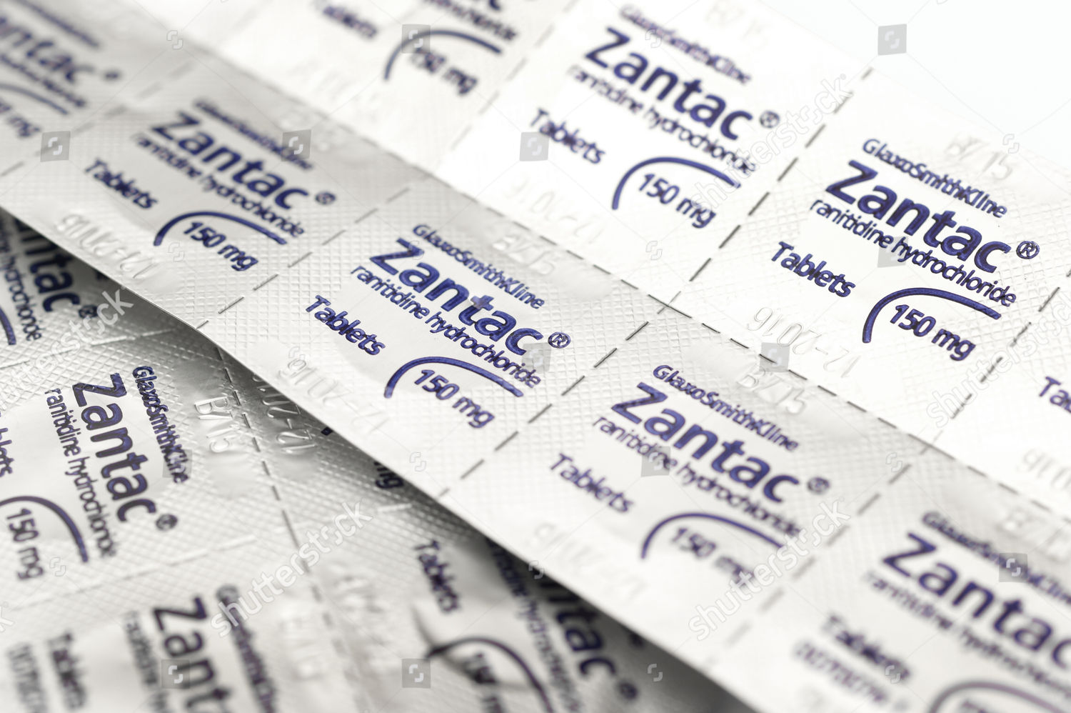 Zantac Ranitidine Hydrochloride Tablets H2 Histamine Editorial Stock ...