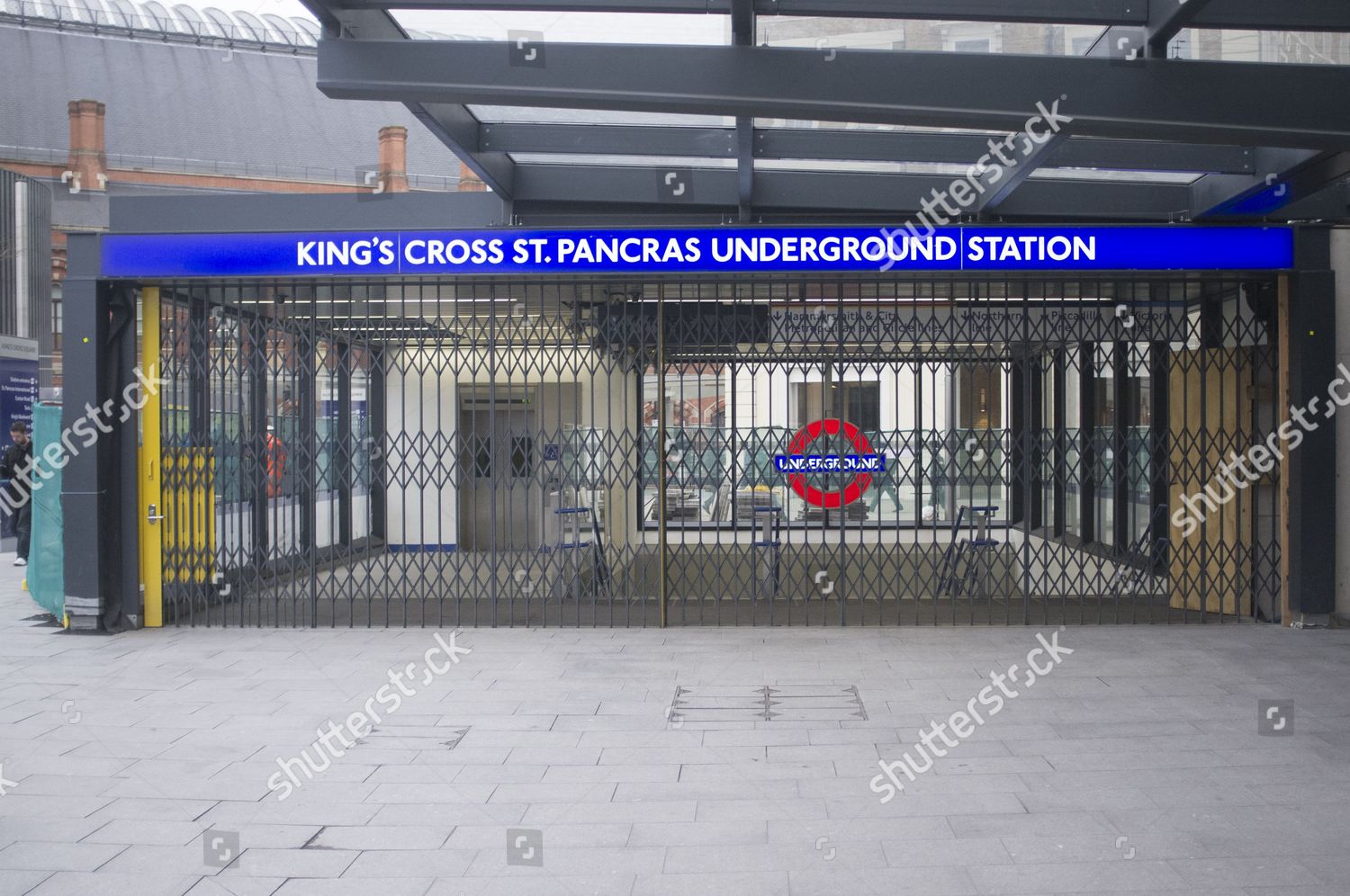 Kings Cross Underground Station Gates Shut Editorial Stock Photo ...