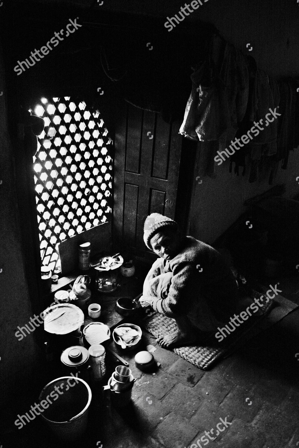 Cooking Kanchi Khatri Cooks Food Shelter Editorial Stock Photo - Stock ...