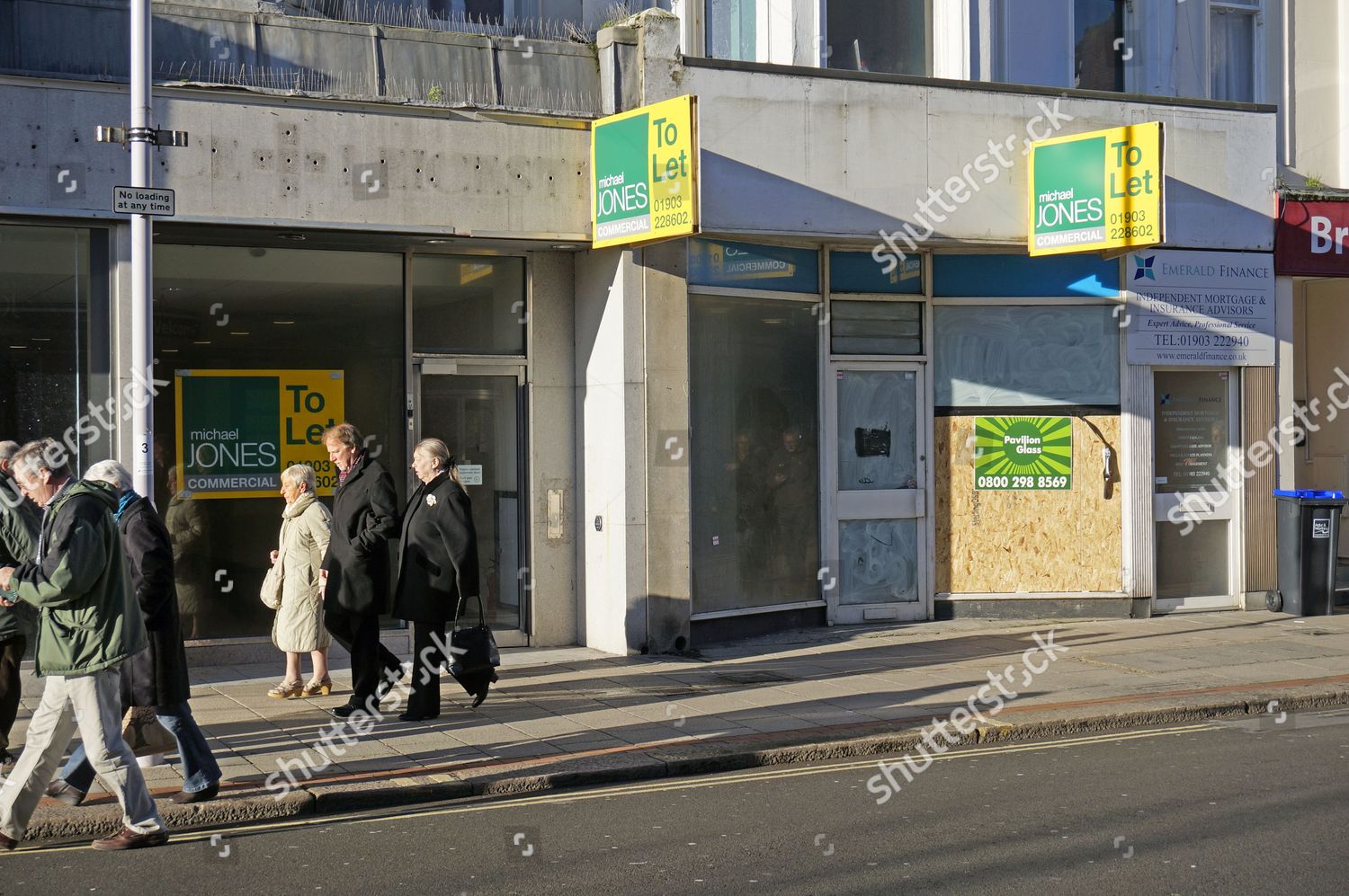 Unoccupied Empty Shop Units High Street Editorial Stock Photo - Stock ...