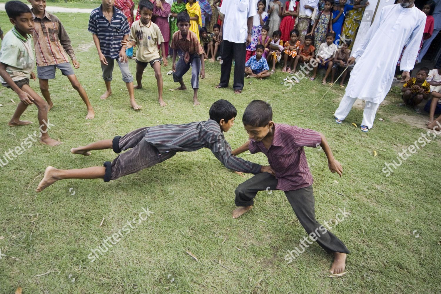 Children Playing Hadudu Bangladeshs National Game Editorial Stock Photo ...