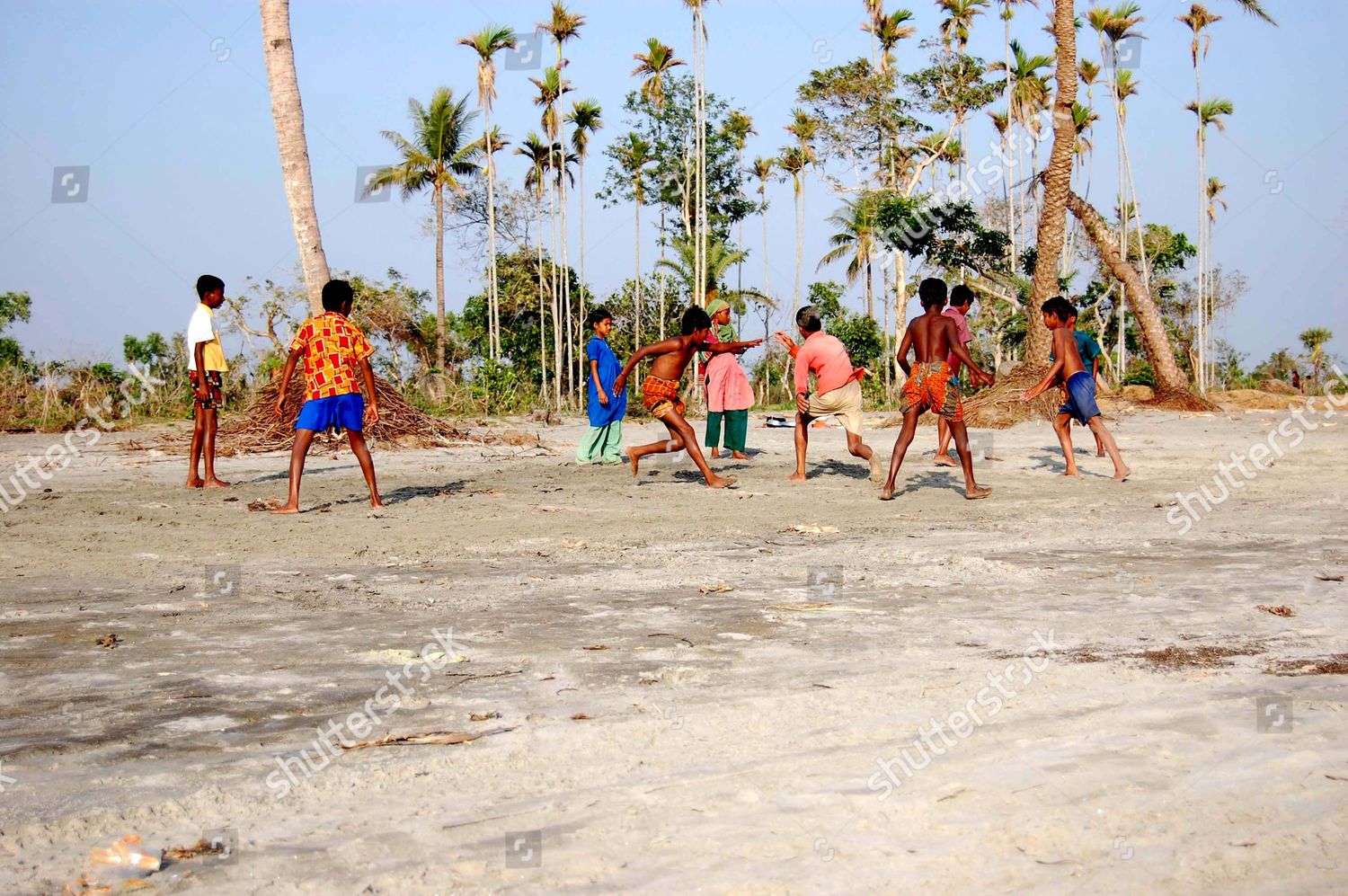 Group Children Playing Kabadi National Game Editorial Stock Photo ...