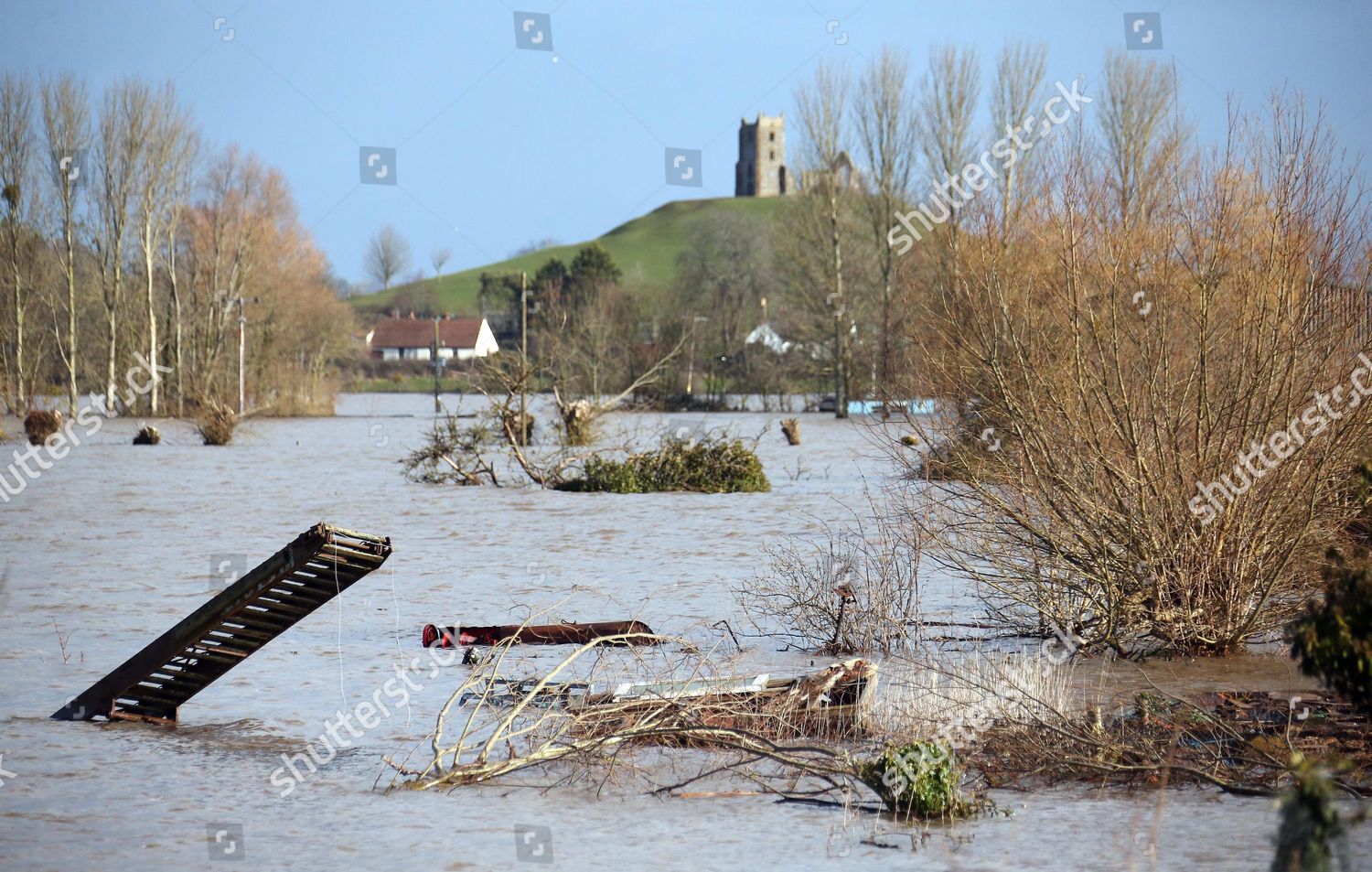 Flooding Burrowbridge Editorial Stock Photo - Stock Image | Shutterstock