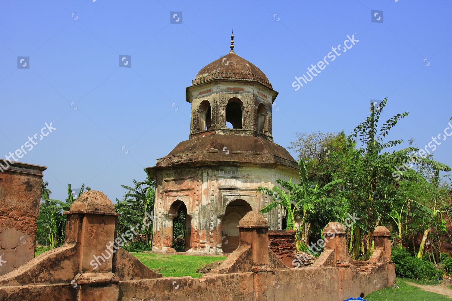 Ruins Temple Puthia Rajbari Complex Puthia Editorial Stock Photo ...
