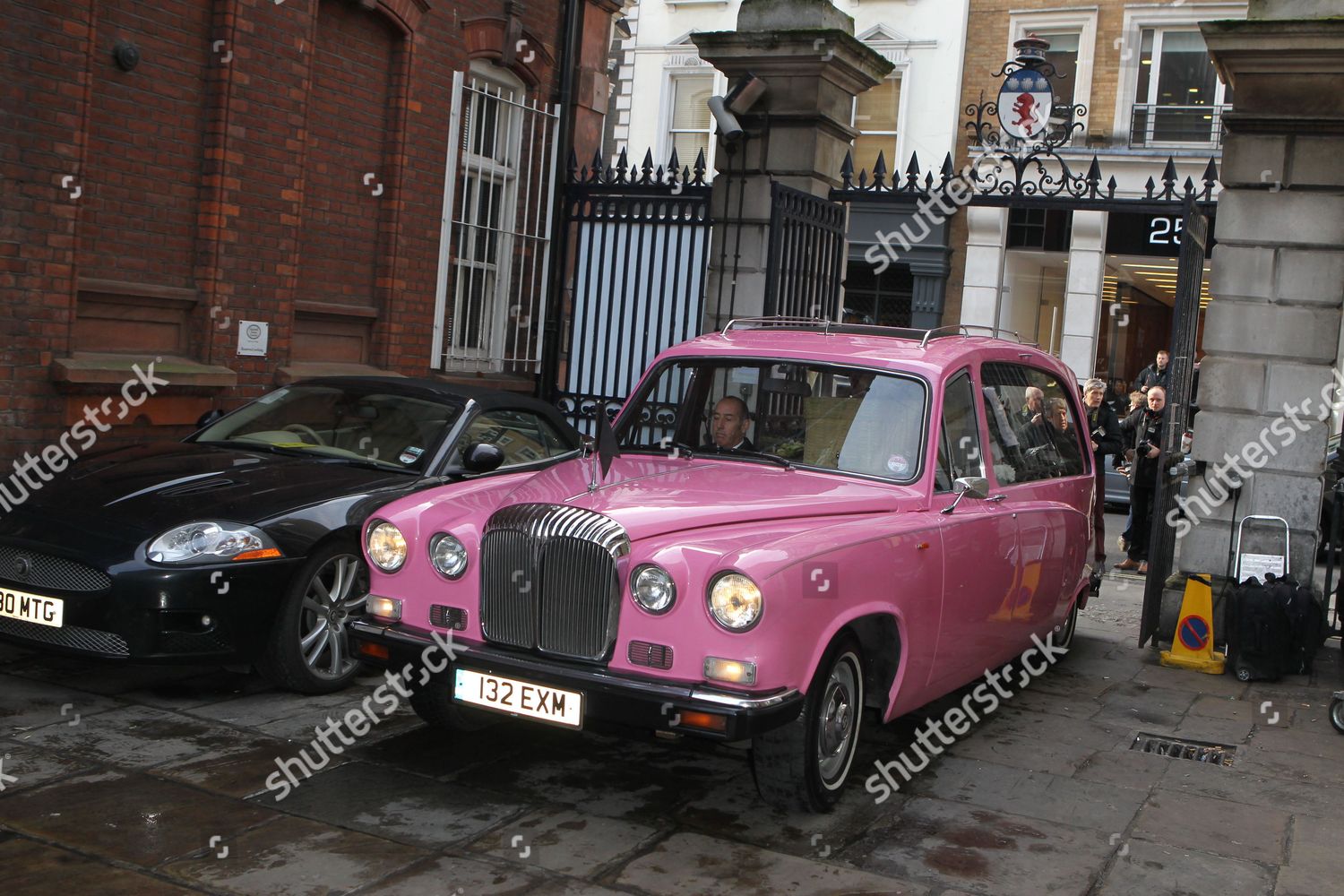 Pink Hearse Arrives Carrying Coffin Editorial Stock Photo - Stock Image ...
