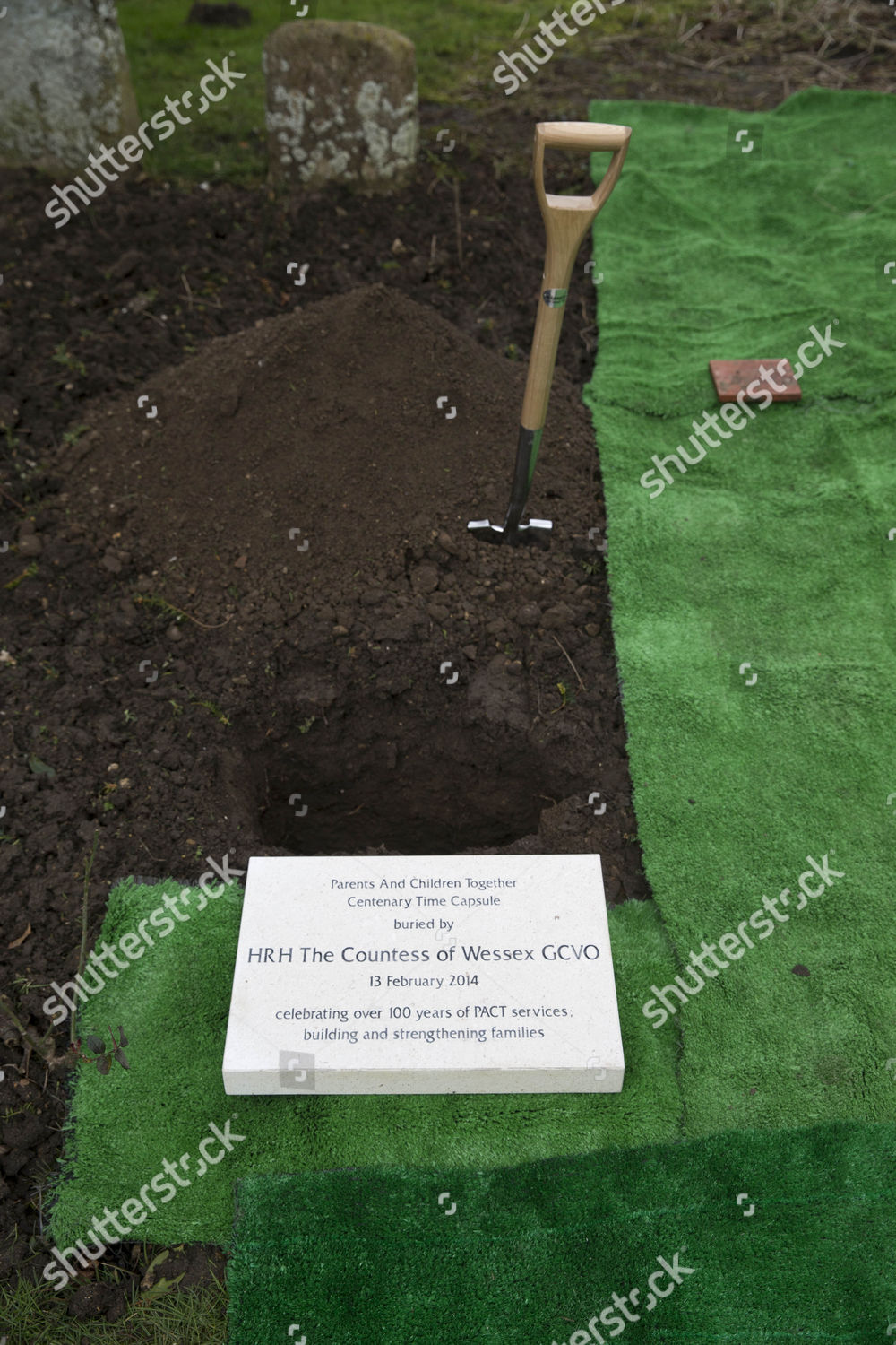 Plaque Commemorating Burial Century Time Capsule Editorial Stock Photo ...