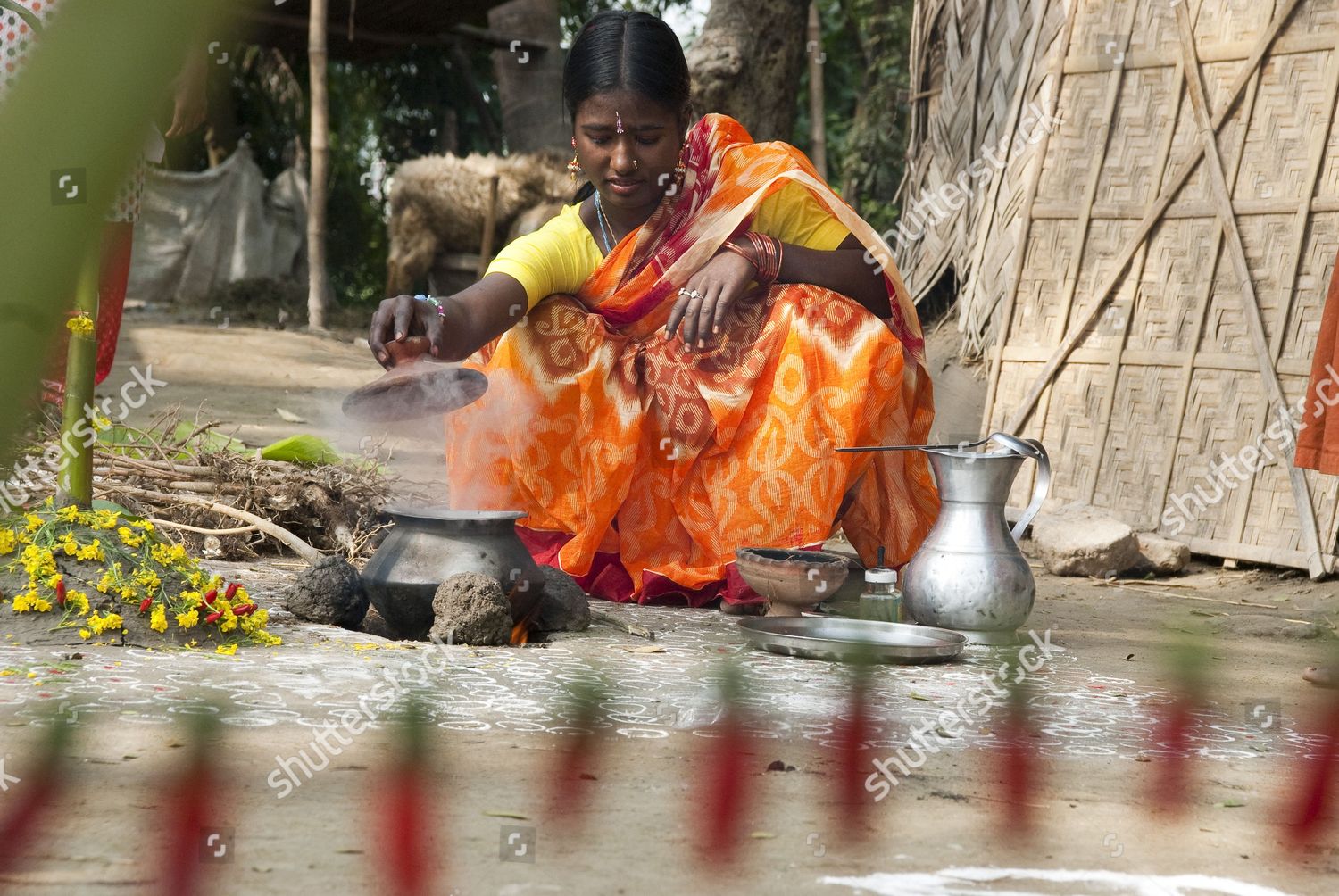 Girl Rishi Community Cooking Special Food Editorial Stock Photo - Stock ...