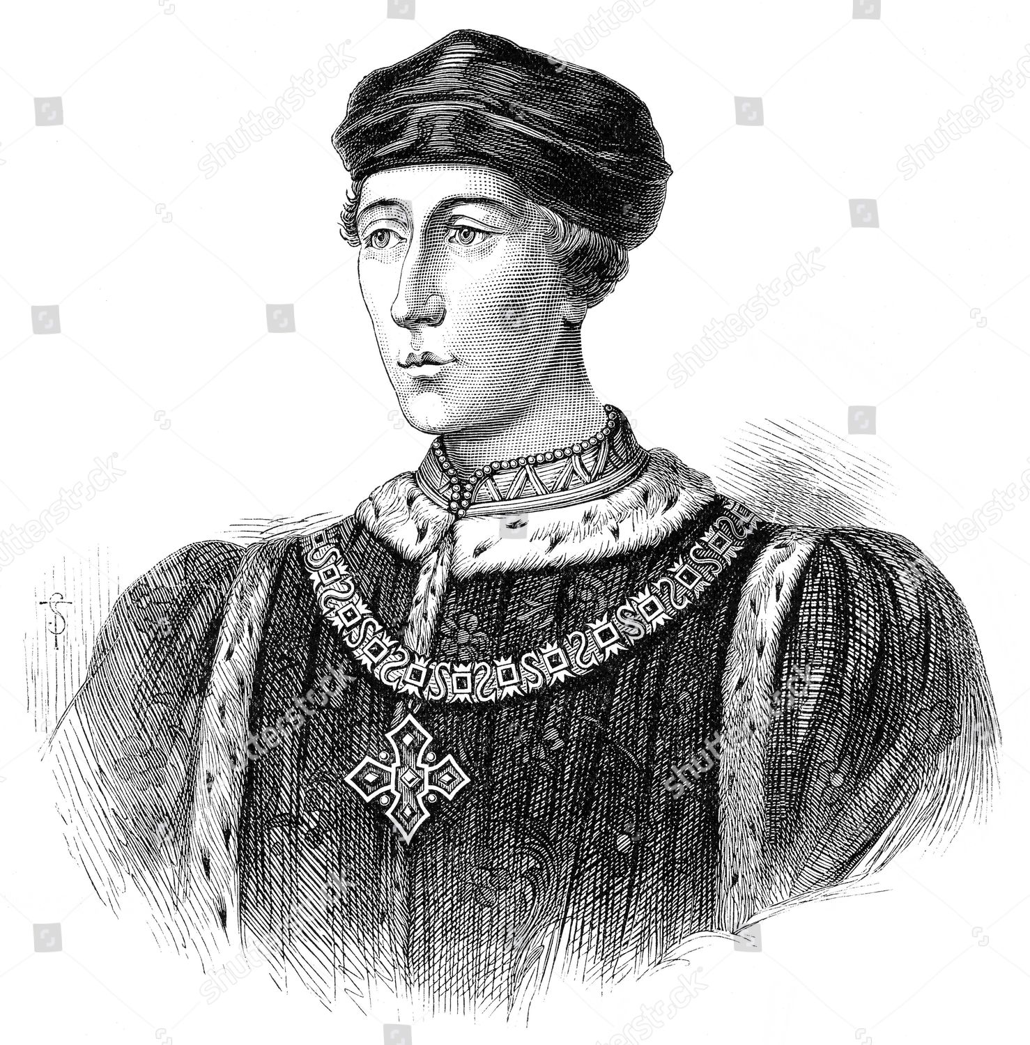Portrait Henry Vi 1421 1471 King Editorial Stock Photo - Stock Image ...