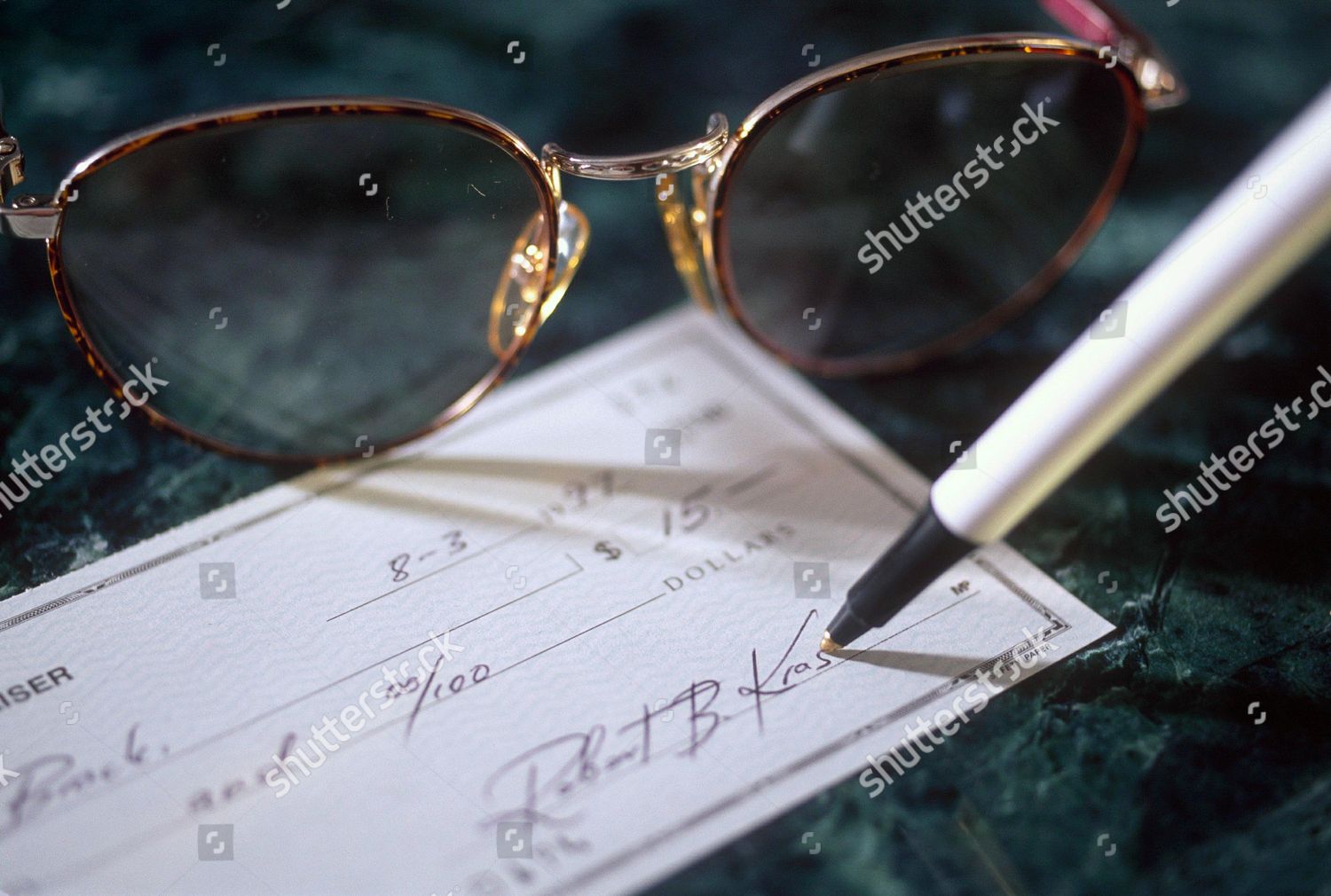 Signature On Cheque Editorial Stock Photo - Stock Image | Shutterstock