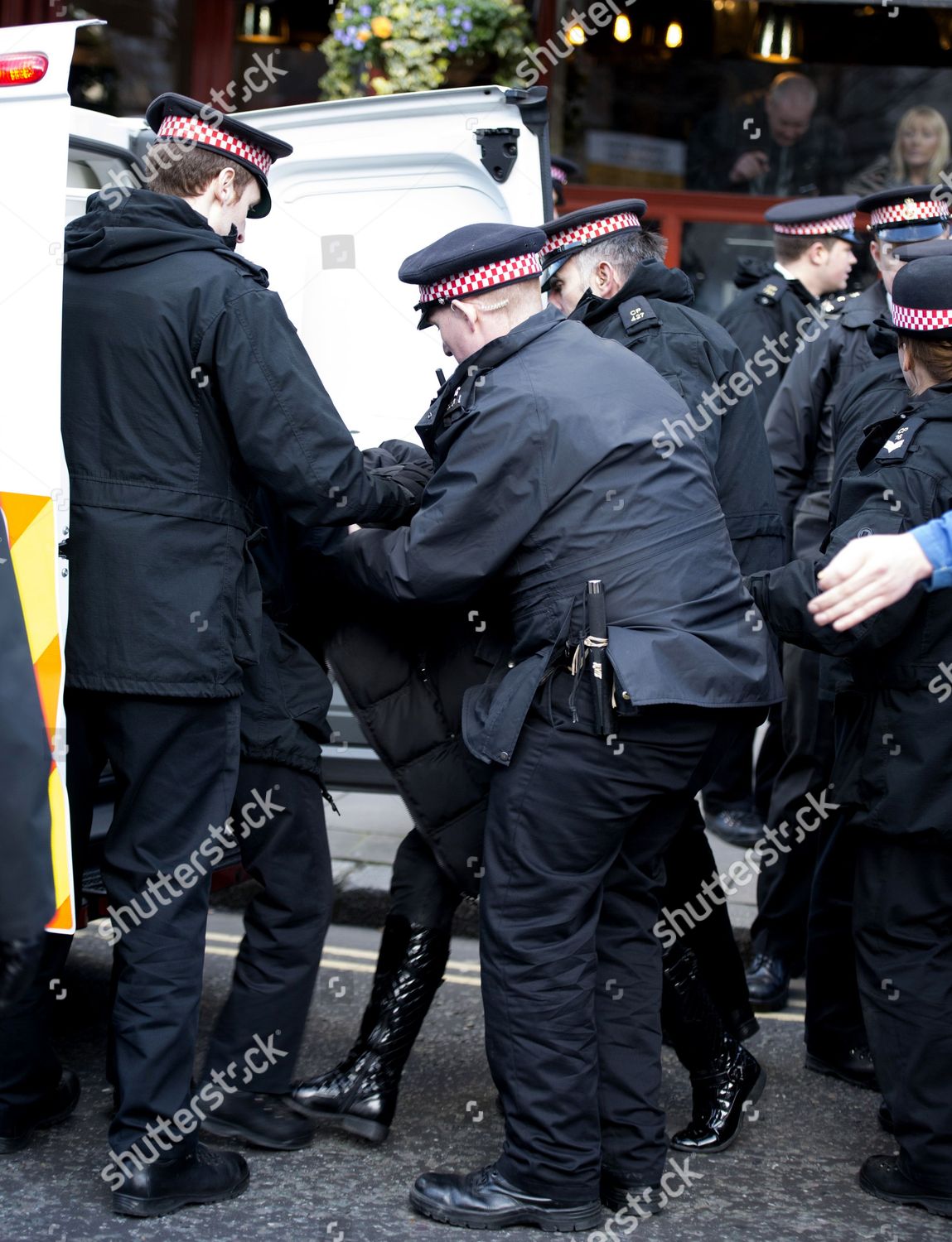 Woman Being Arrested Placed Police Van Editorial Stock Photo - Stock ...