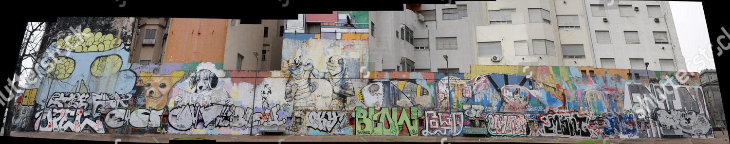 Photo Stich Street Art Graffiti Buenos Editorial Stock Photo - Stock ...