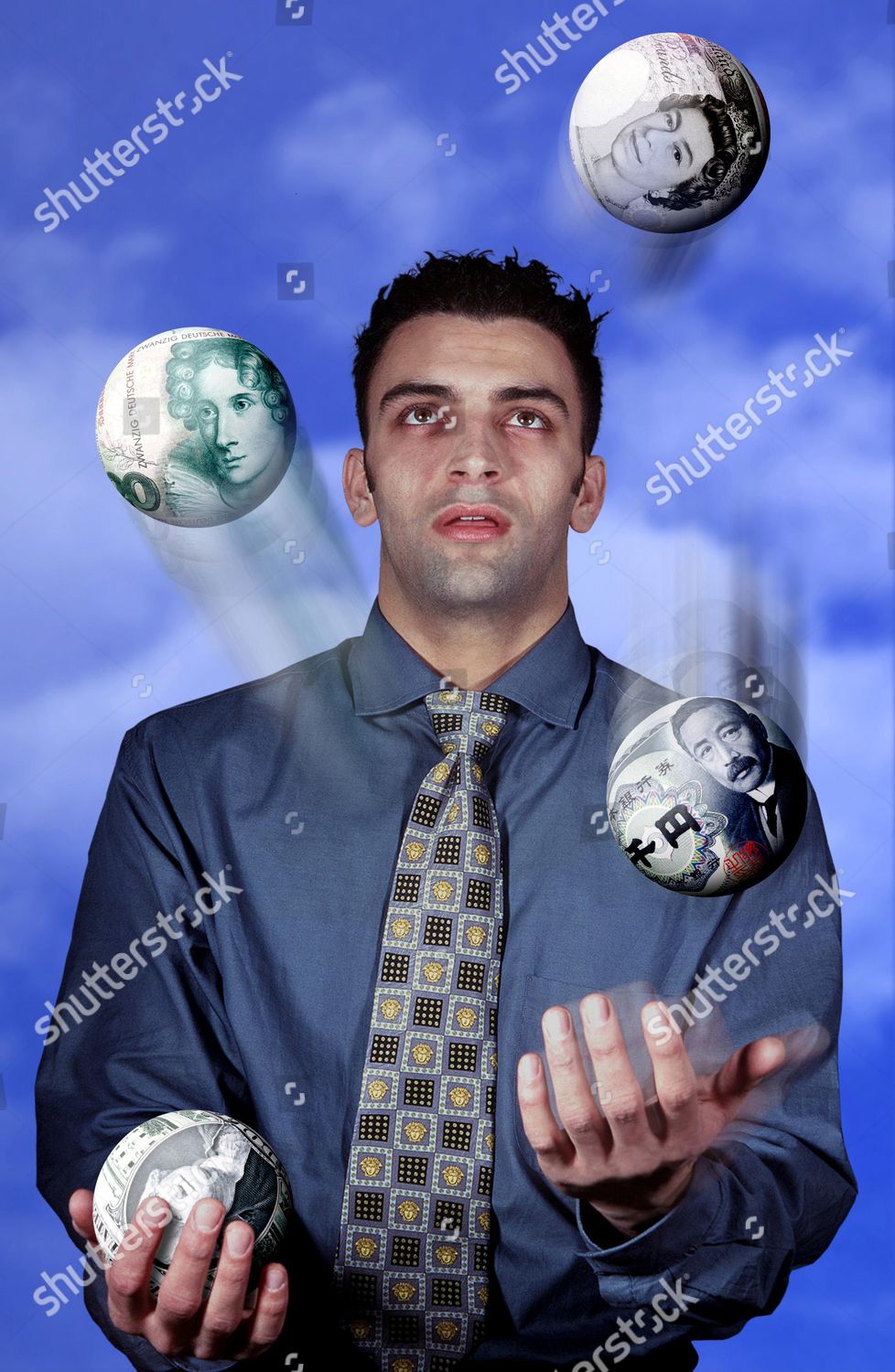 Businessman Juggling Balls Money Model Released Editorial Stock Photo ...