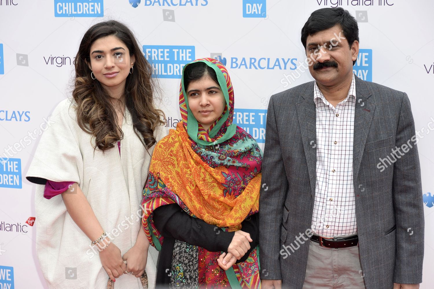 Guest Malala Yousafzai Father Ziauddin Yousafzai Editorial Stock Photo ...