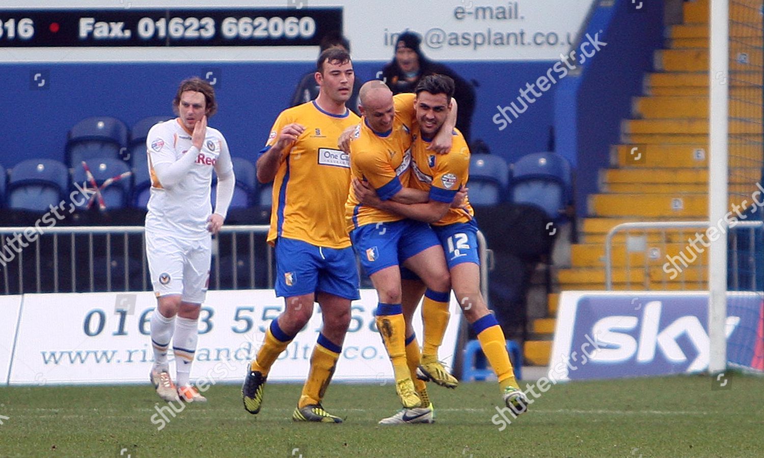 Ryan Tafazolli Celebrates Scoring Mansfields 1st Editorial Stock Photo ...
