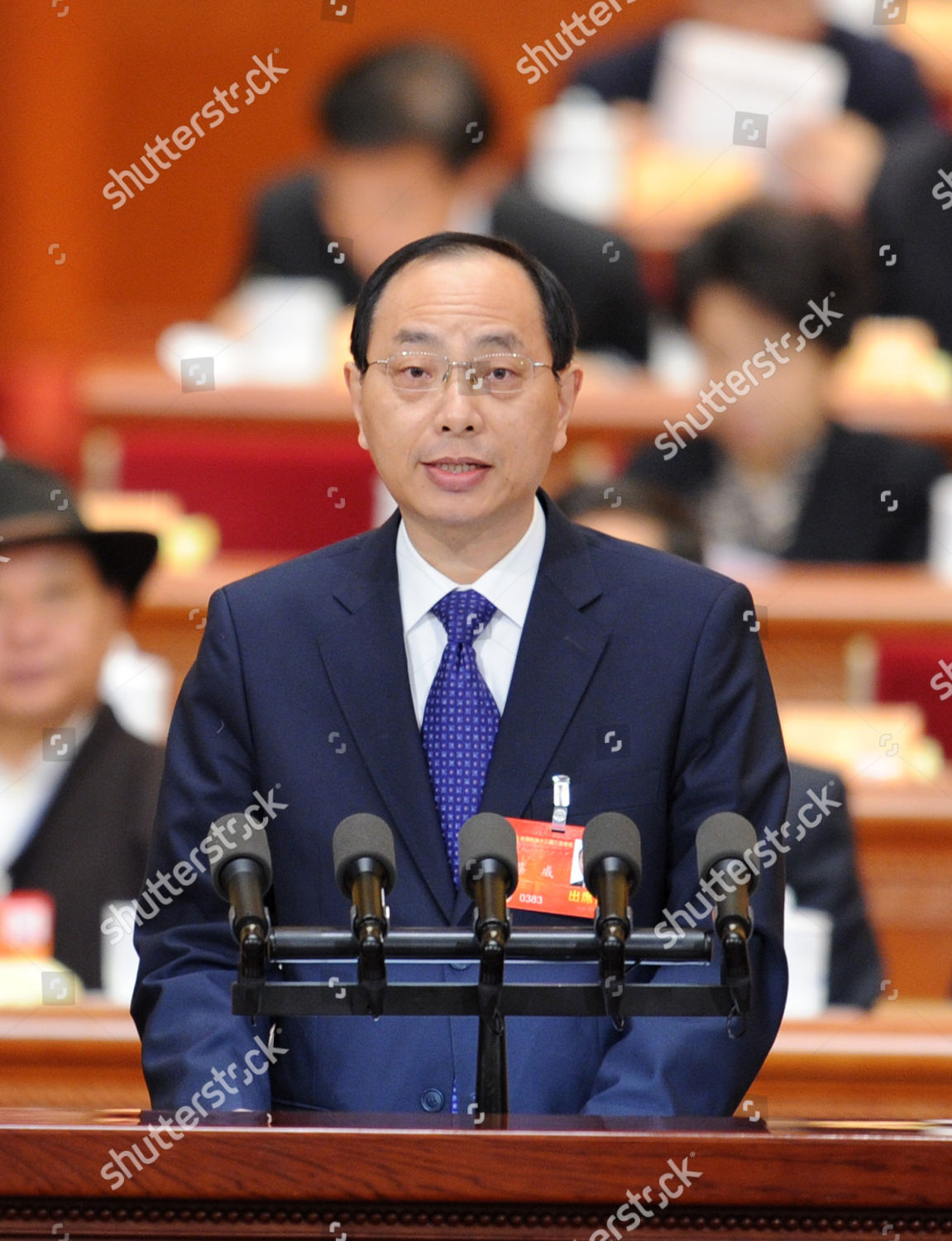 Cai Wei Member 12th National Committee Editorial Stock Photo - Stock ...