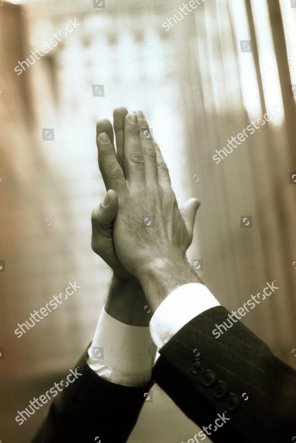 Businessmens Hands Slapping Giving Five Model Editorial Stock Photo ...