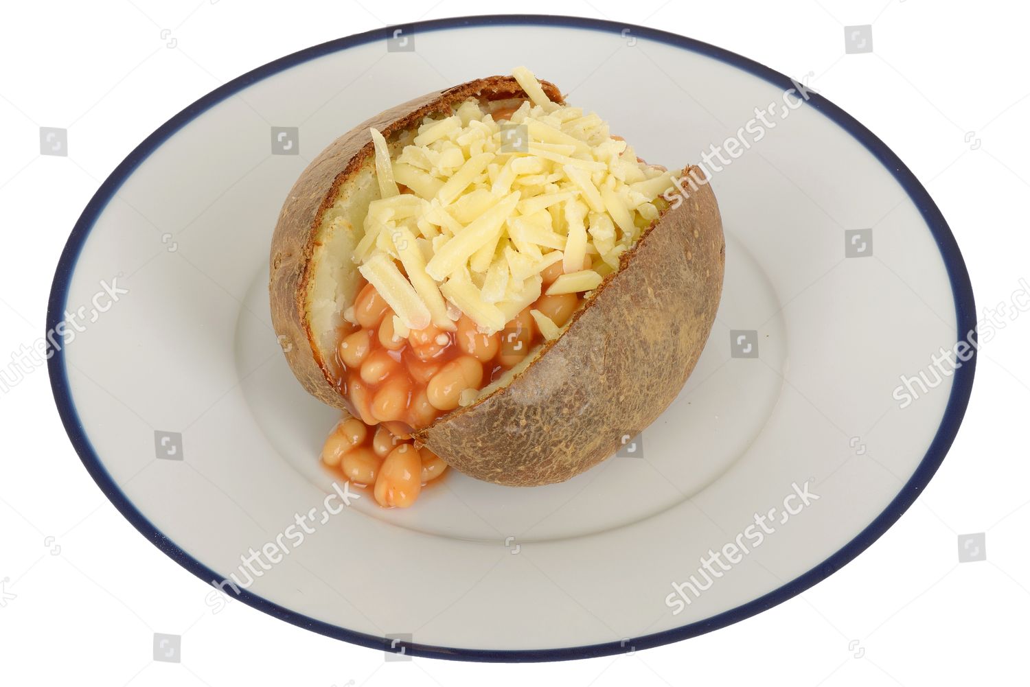 Baked Beans Cheese Jacket Potato Editorial Stock Photo - Stock Image ...