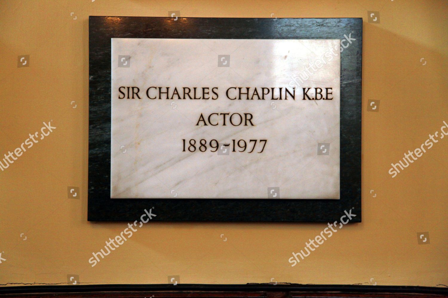 Charlie Chaplins Memorial Stone St Pauls Editorial Stock Photo - Stock ...