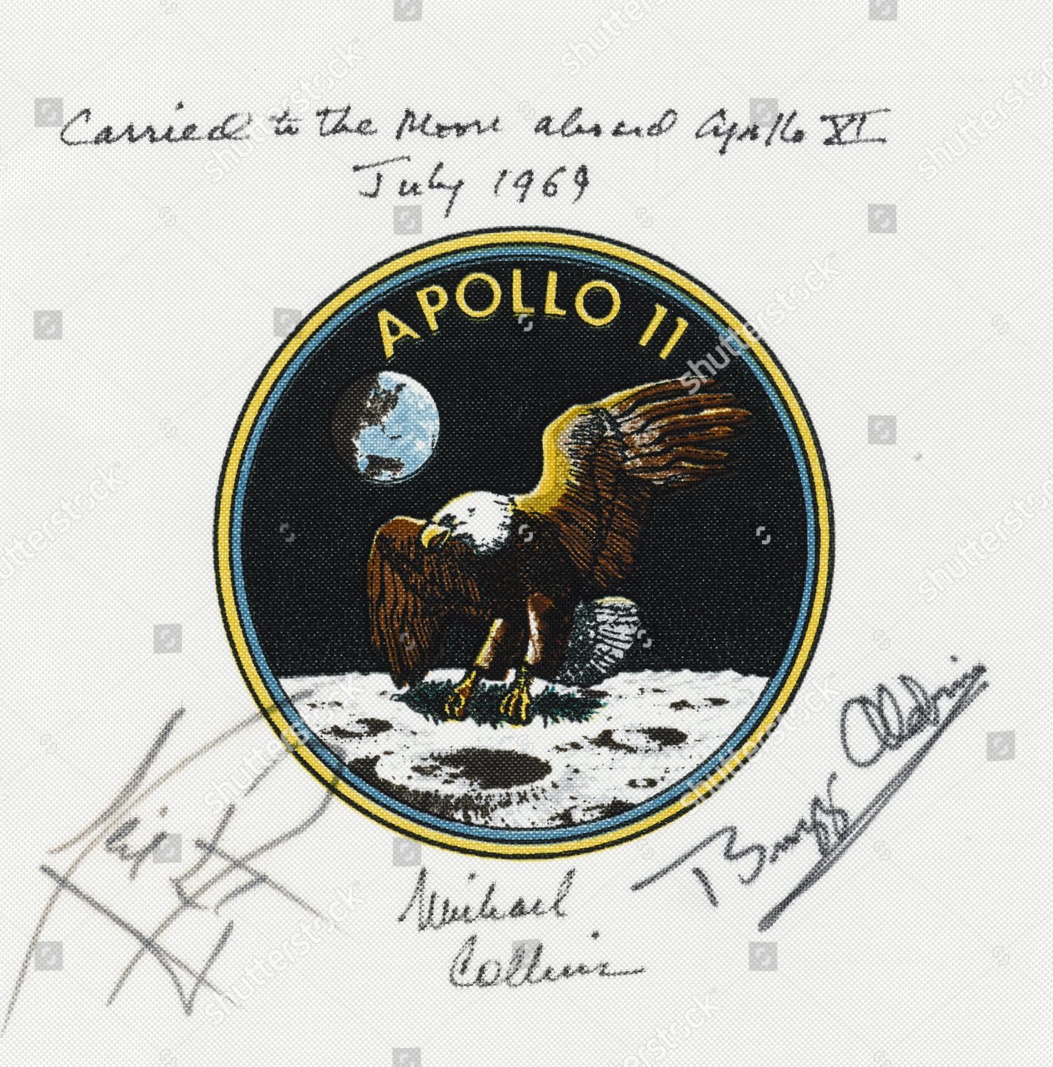 Signed Apollo 11 Emblem Editorial Stock Photo - Stock Image | Shutterstock