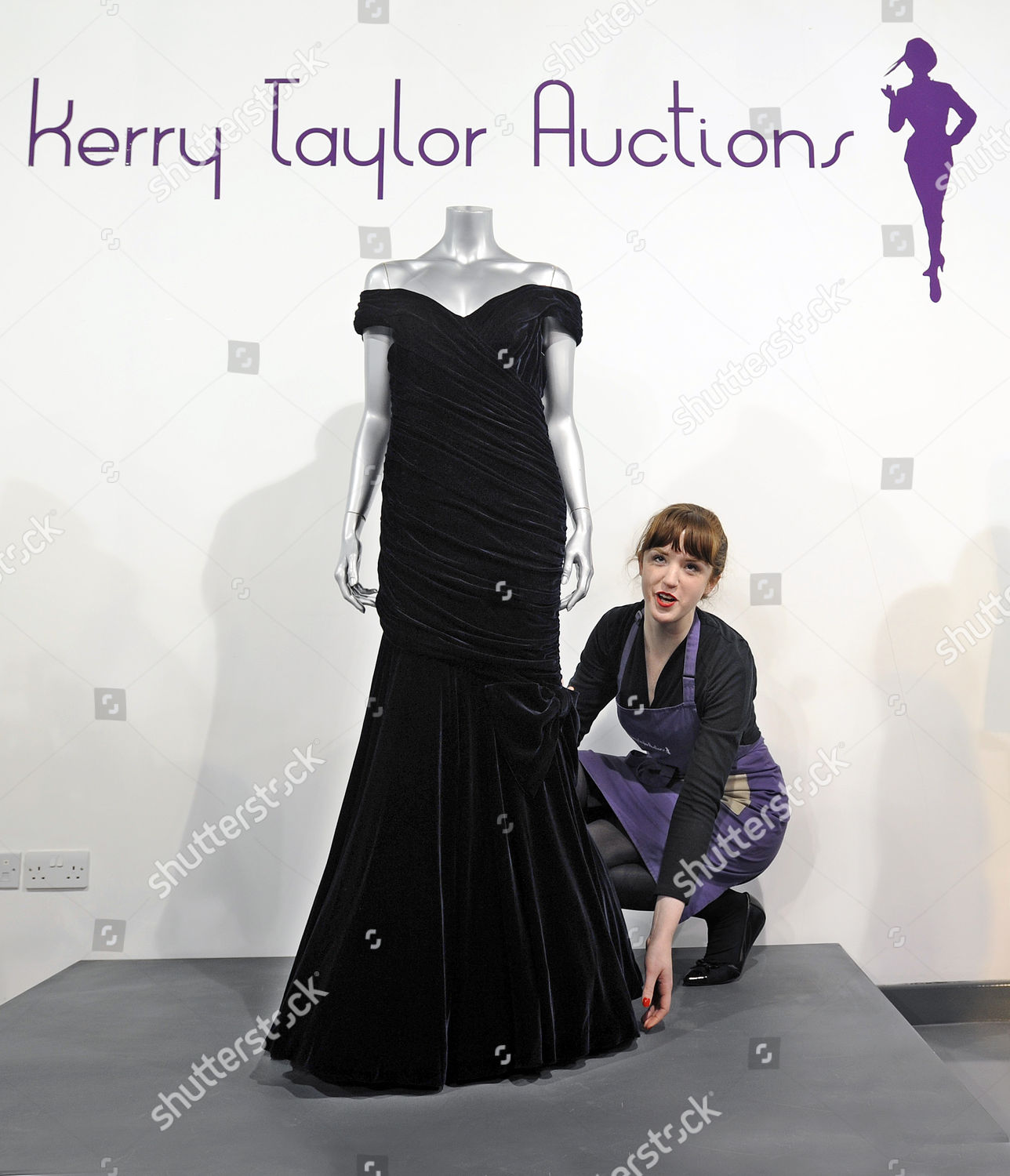 Historic Auction Princess Diana Dresses Kerry Editorial Stock Photo ...