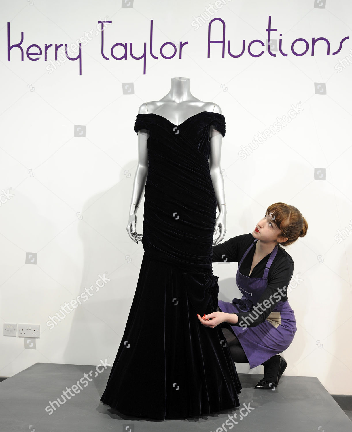 Historic Auction Princess Diana Dresses Kerry Editorial Stock Photo ...