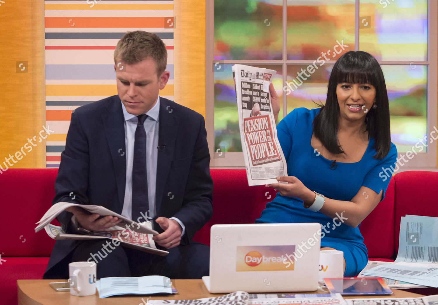 Presenters Matt Barbet Ranvir Singh Editorial Stock Photo - Stock Image ...