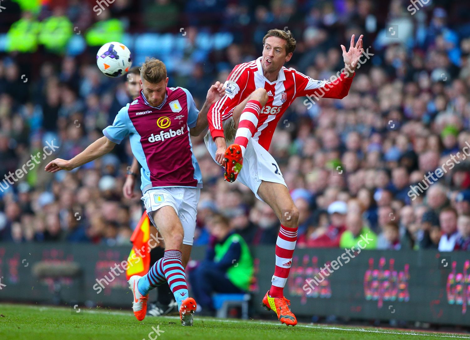 Nathan Baker Aston Villa Peter Crouch Editorial Stock Photo - Stock ...