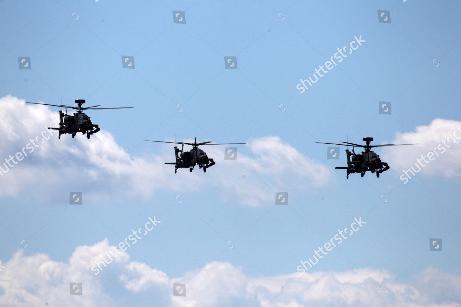 Greek Army Attack Helicopters Fly Over Editorial Stock Photo - Stock ...
