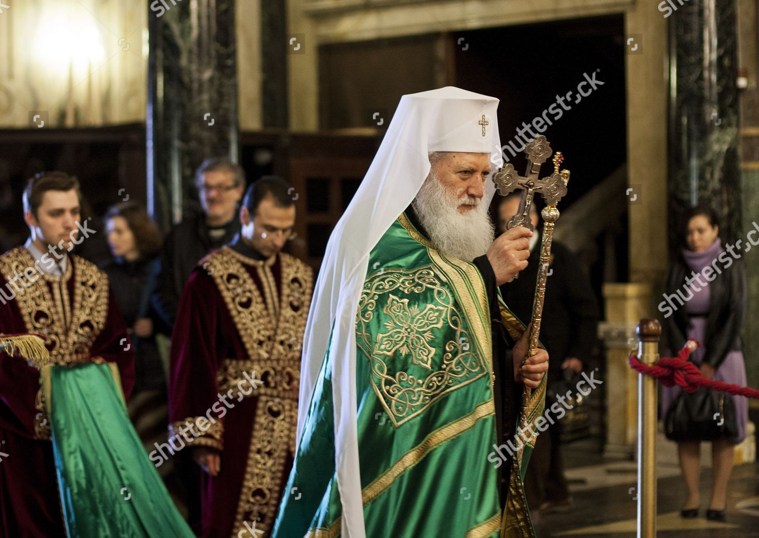 Bulgarian Patriarch Neophyte Served Holy Liturgy Editorial Stock Photo ...