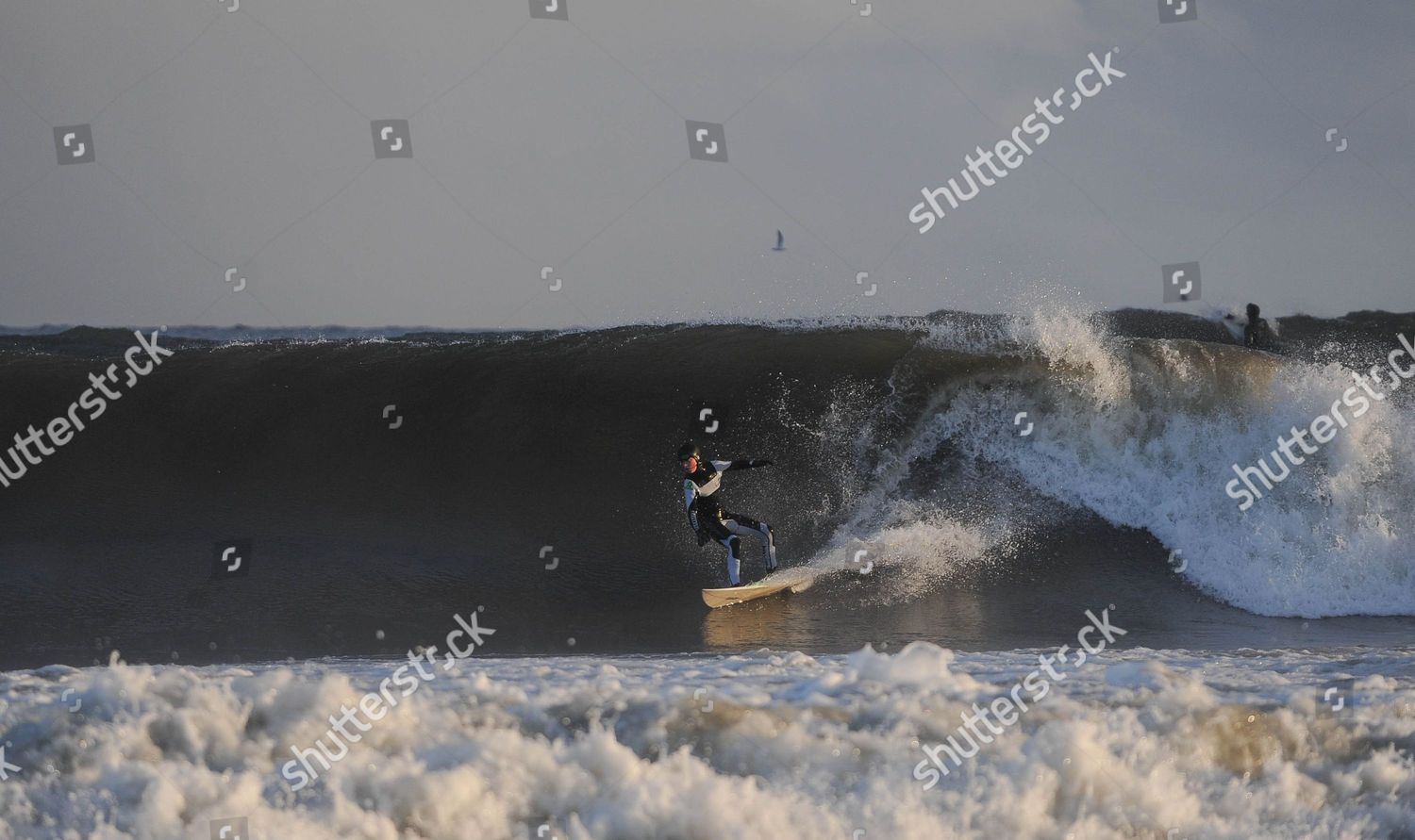 Surfer Sky Shaw Saltburn Rides Wave Editorial Stock Photo - Stock Image ...