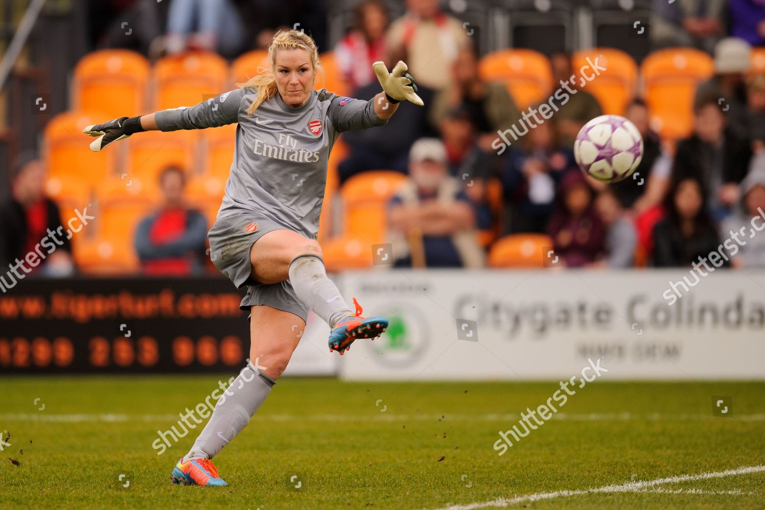 Arsenal Ladies Goalkeeper Emma Byrne Editorial Stock Photo - Stock ...