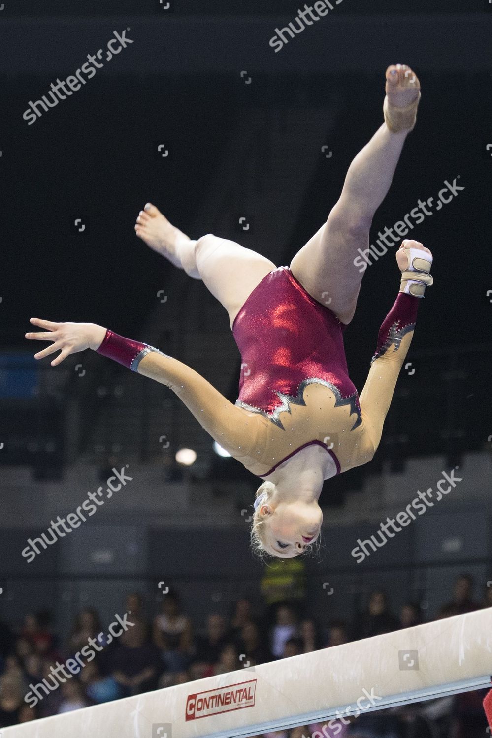 Elizabeth Beddoe Competes On Beam British Editorial Stock Photo - Stock ...
