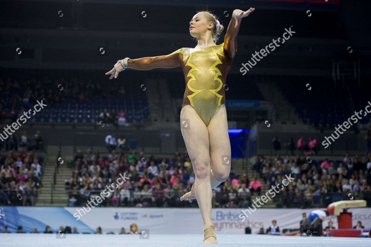 Elizabeth Beddoe Competes On Floor British Editorial Stock Photo ...
