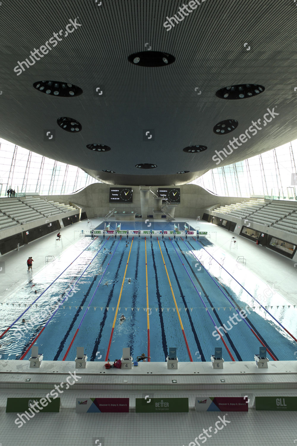 Swimming Pool Aquatics Centre Queen Elizabeth Editorial Stock Photo ...