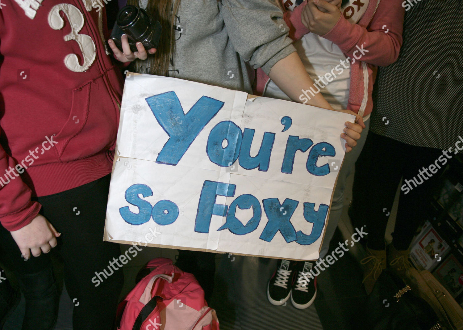 Youre Foxy Sign Held By Fans Editorial Stock Photo - Stock Image ...