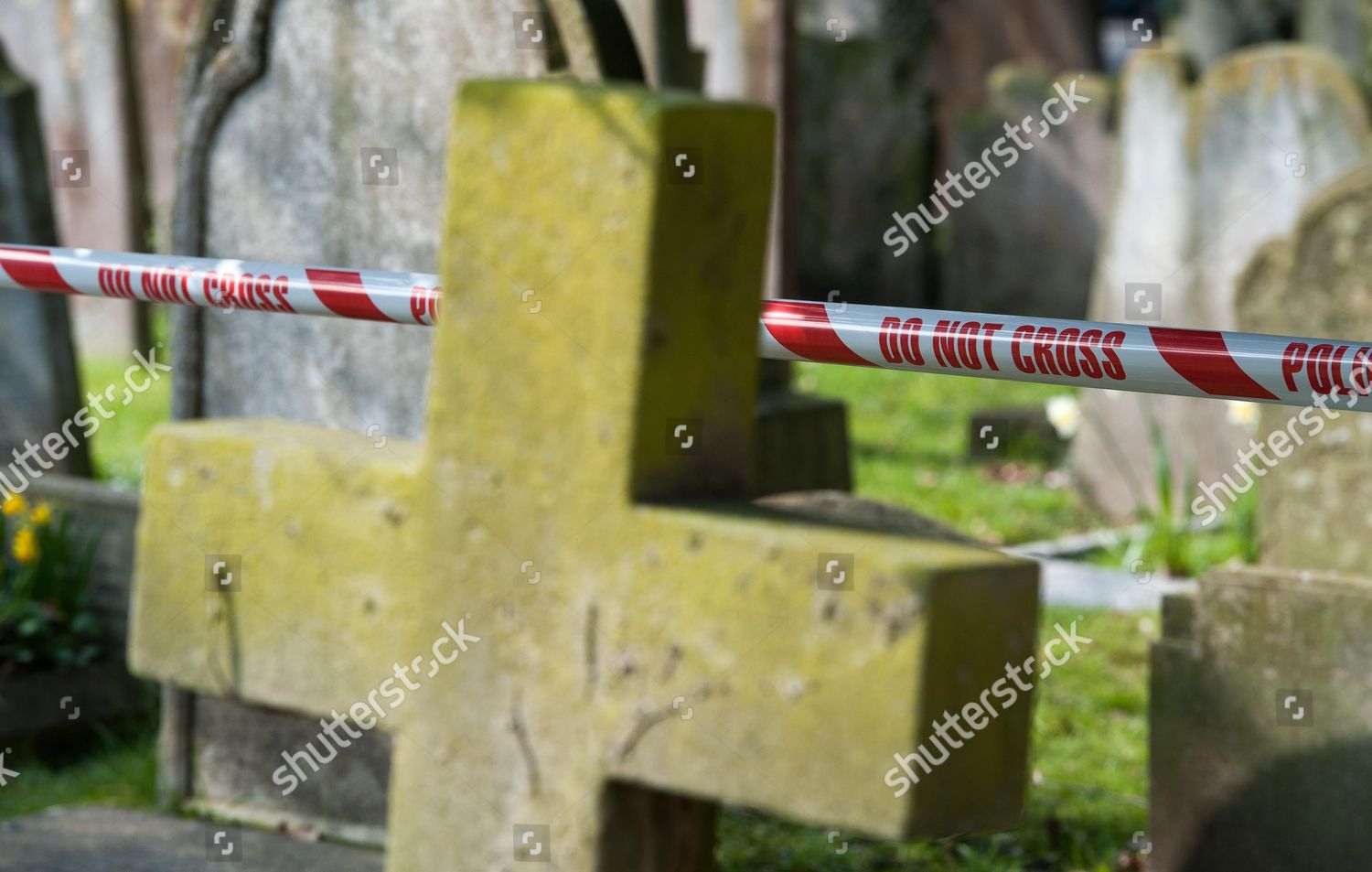 Police Workers Dig Section Graveyard St Editorial Stock Photo - Stock ...