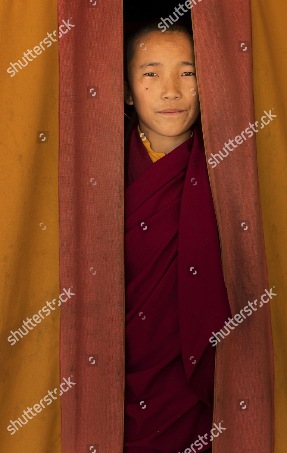 Young Monk Amitabha Monastery Kathmandu Valley Editorial Stock Photo ...