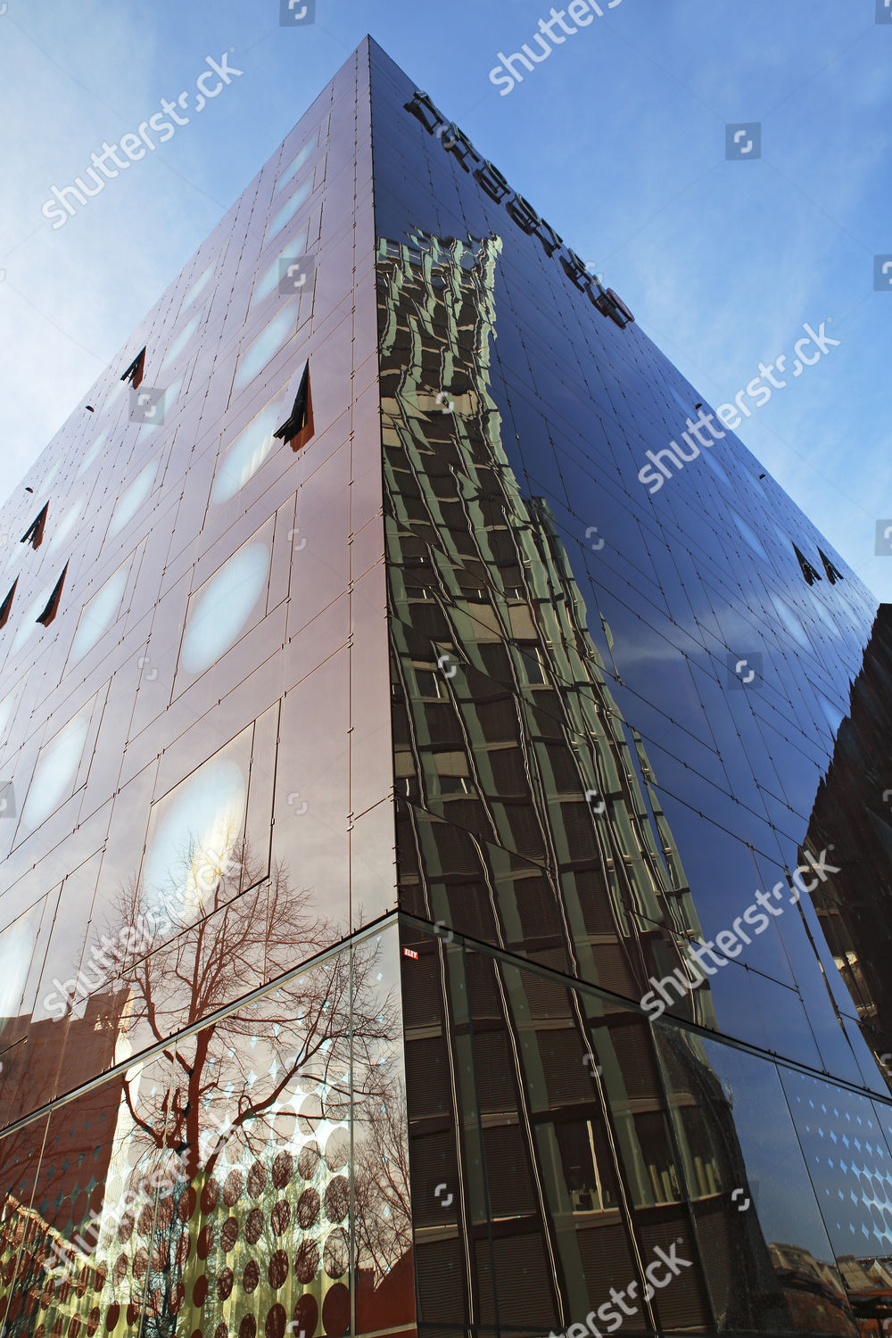 Dancing Towers Office Building Reflected Facade Editorial Stock Photo ...
