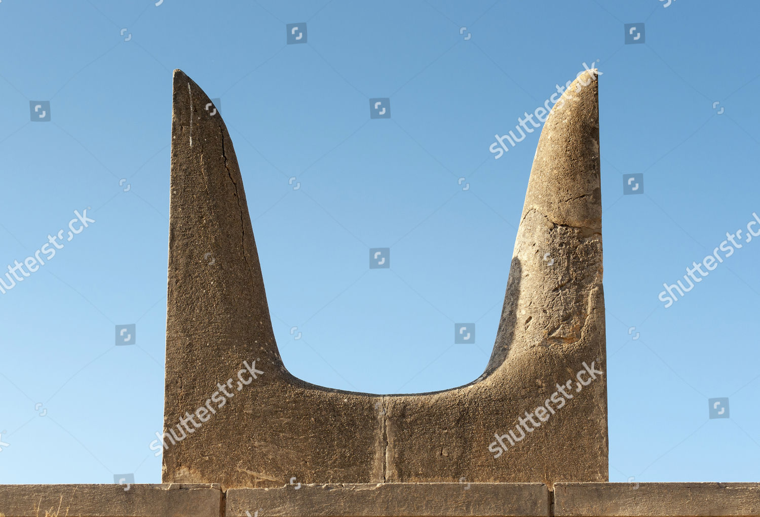 Horns Consecration Sacred Bulls Horns Symbol Editorial Stock Photo ...