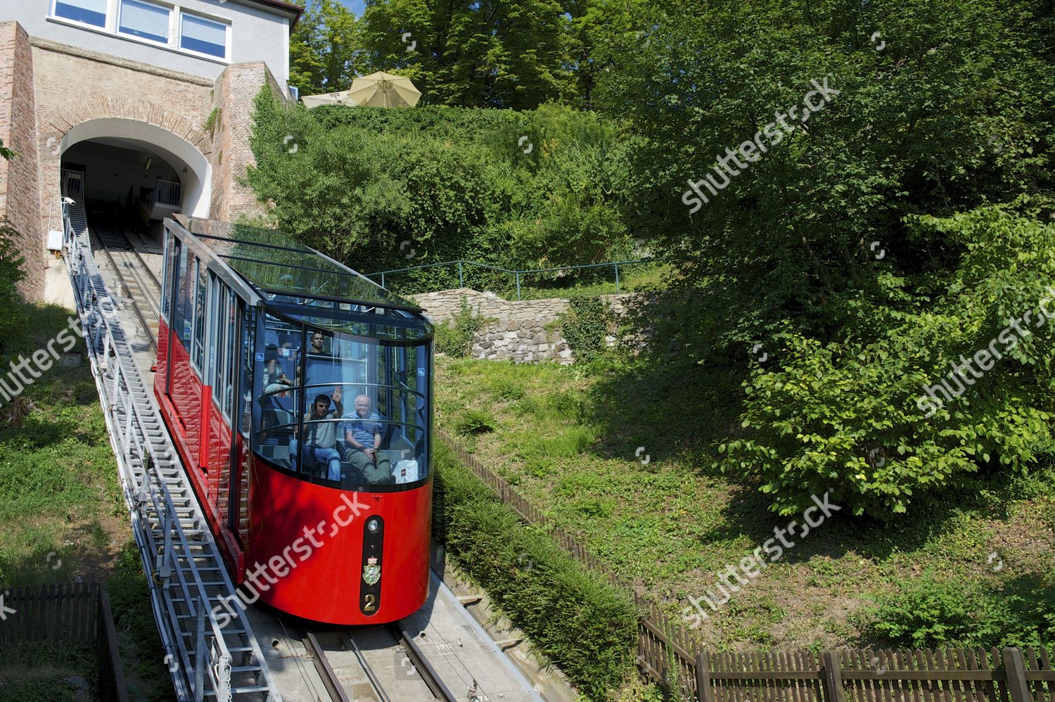 Funicular Railway Schlossberg Castle Hill Graz Editorial Stock Photo ...
