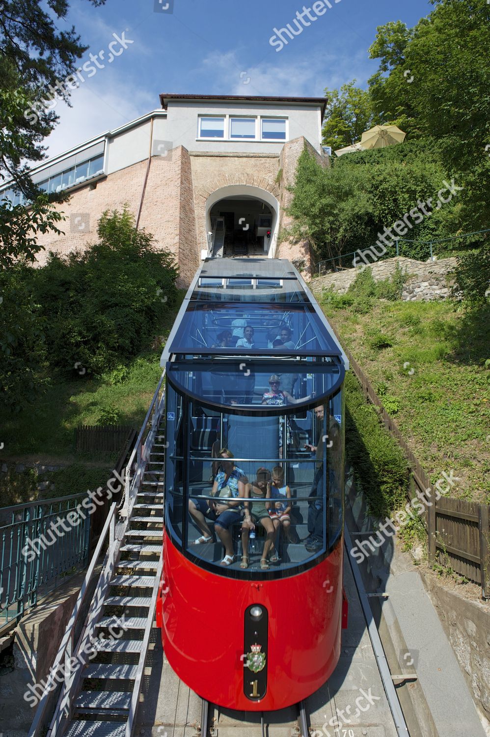 Funicular Railway Schlossberg Castle Hill Graz Editorial Stock Photo ...