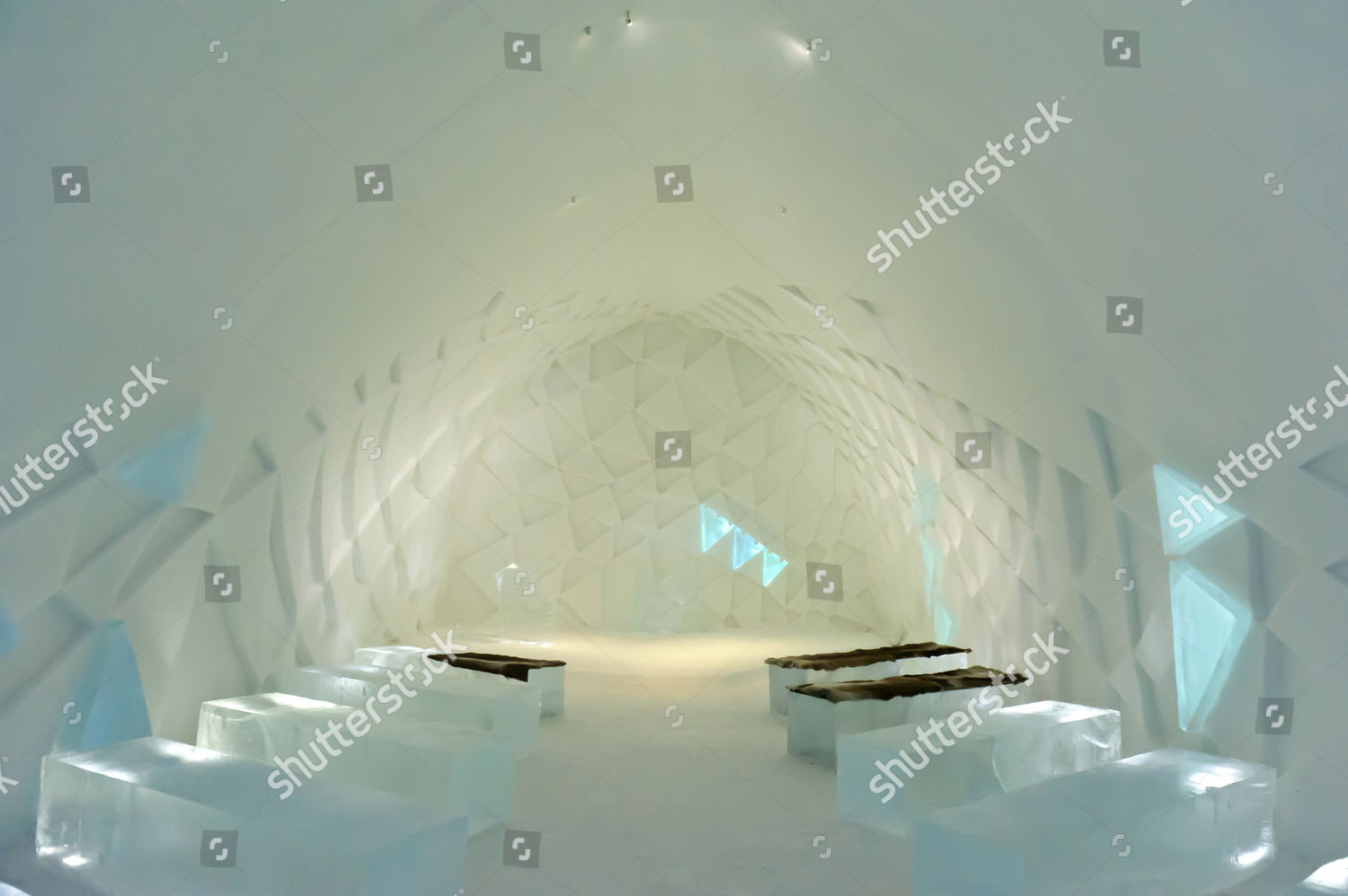 Ice Art Chancel Made Ice Church Editorial Stock Photo - Stock Image ...