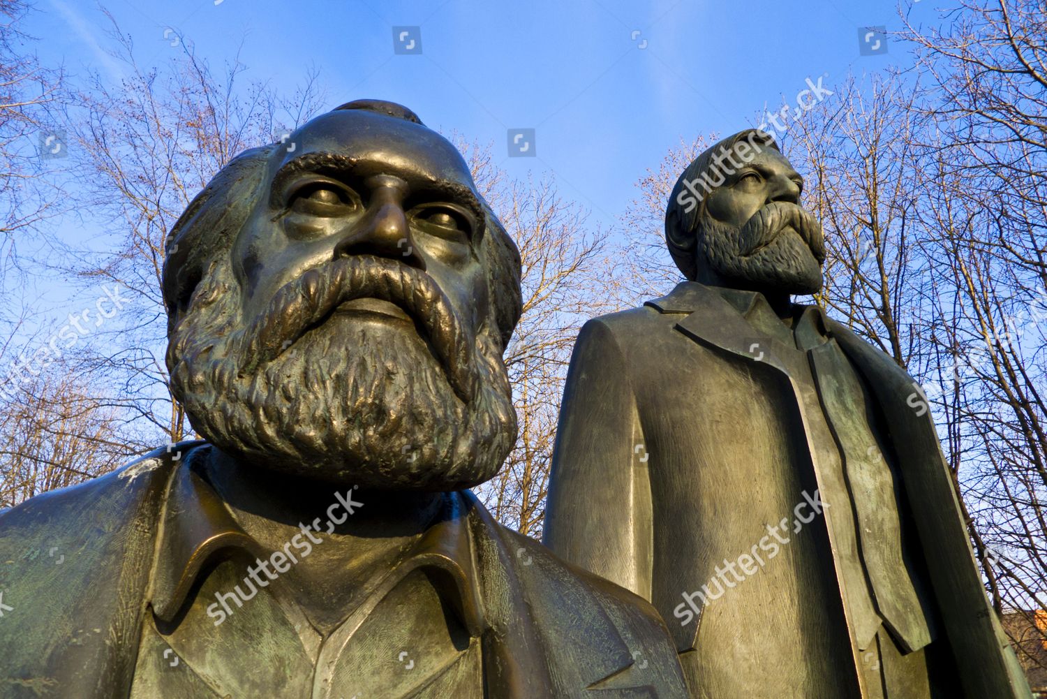 Bronze Figures Monument Karl Marx Friedrich Editorial Stock Photo ...