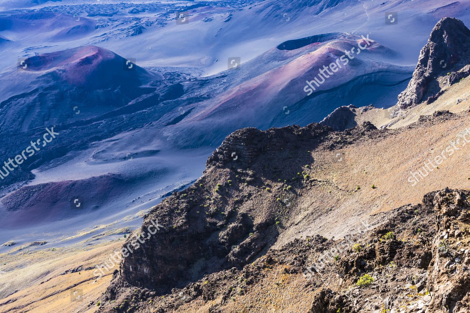 Volcanic Crater Landscape Summit Haleakala Mountain Editorial Stock ...
