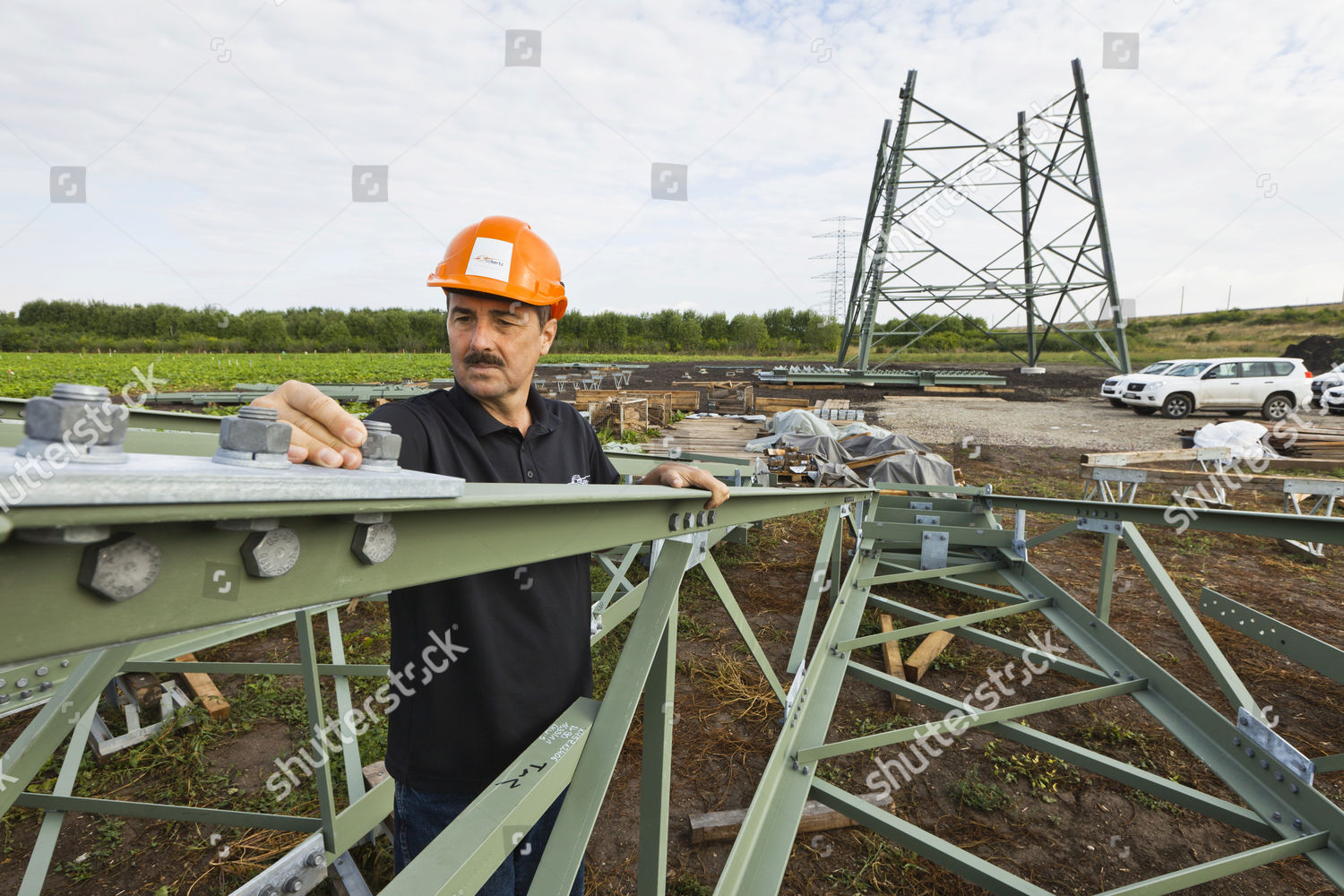 Model Released Engineer Checking Screw Connections Editorial Stock ...