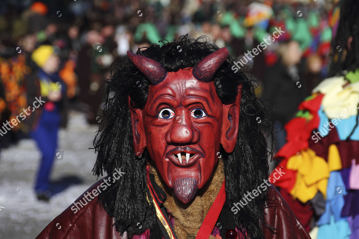 Devils Mask Carnival Parade Eberhardzell Upper Editorial Stock Photo ...