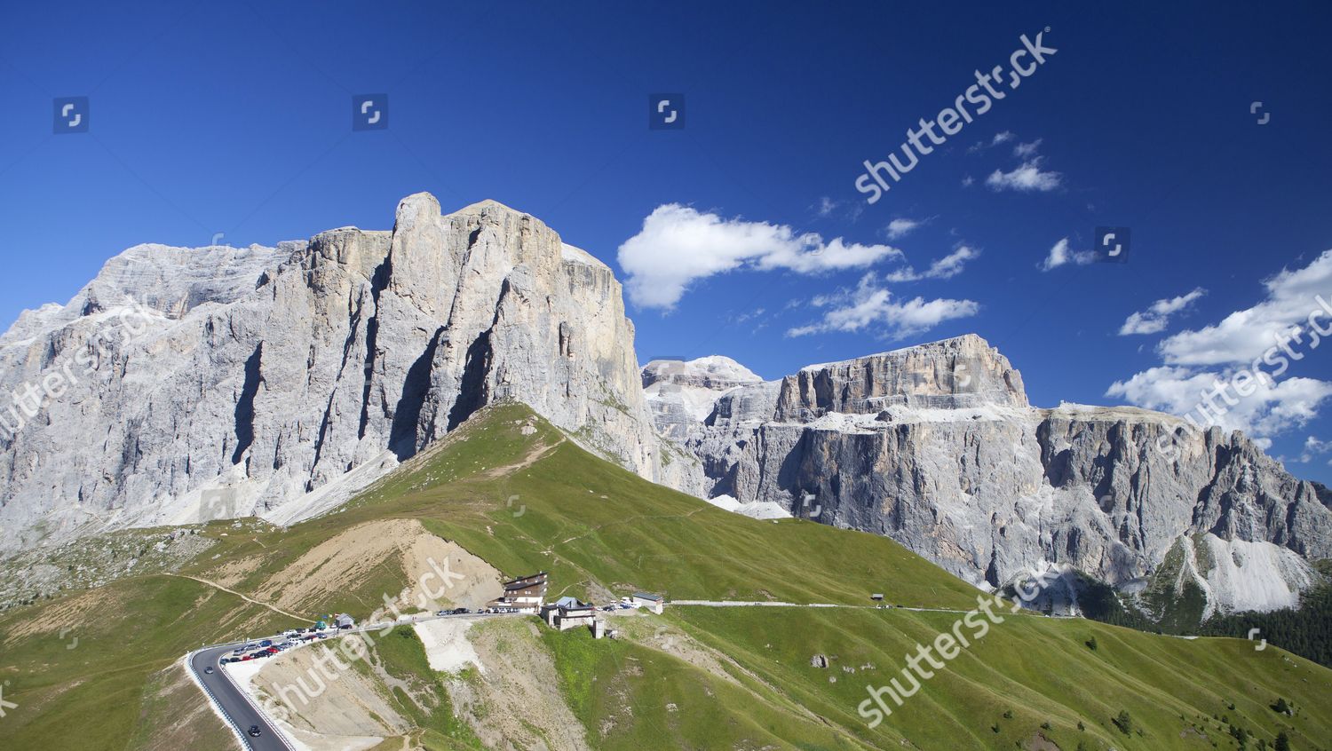Summit Sella Pass Sella Group Dolomites Editorial Stock Photo - Stock ...