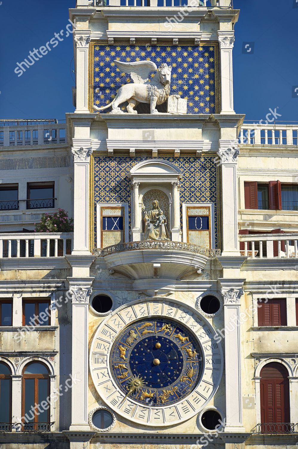 Astrological Clock Renaissance Clock Tower Torre Editorial Stock Photo ...