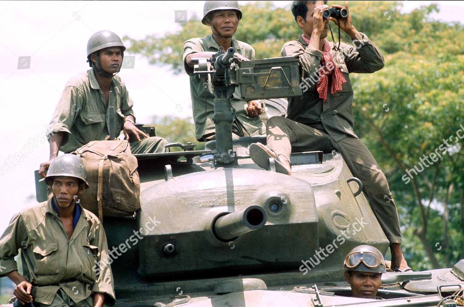 Cambodian Troops On Tank Editorial Stock Photo - Stock Image | Shutterstock