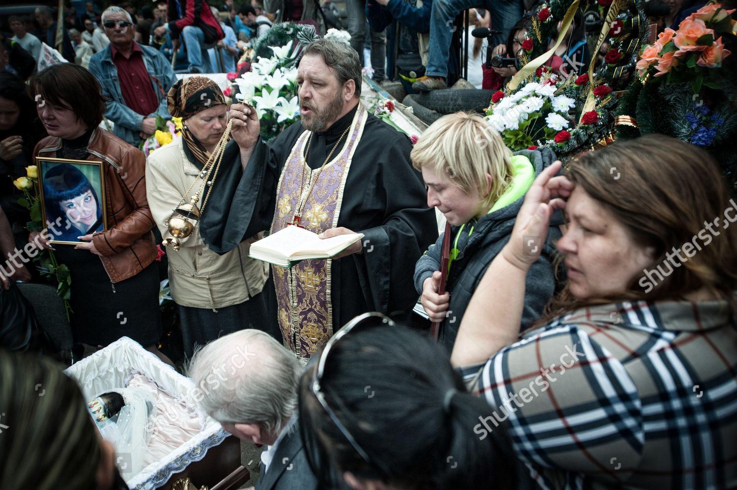 Funeral Yulia Izotova Igorevna Editorial Stock Photo - Stock Image ...